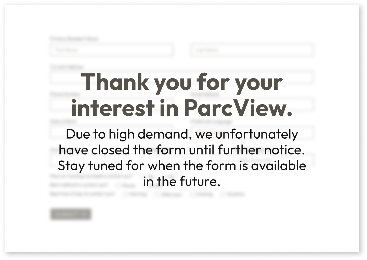 ParcView at Miramar - Dedicated to Serving the Miramar Workforce